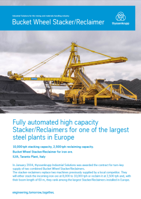 Bucket wheel stacker reclaimers I thyssenkrupp
