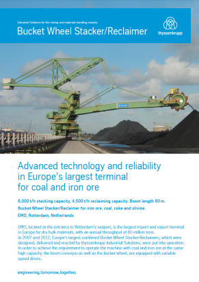 Bucket wheel stacker reclaimers I thyssenkrupp