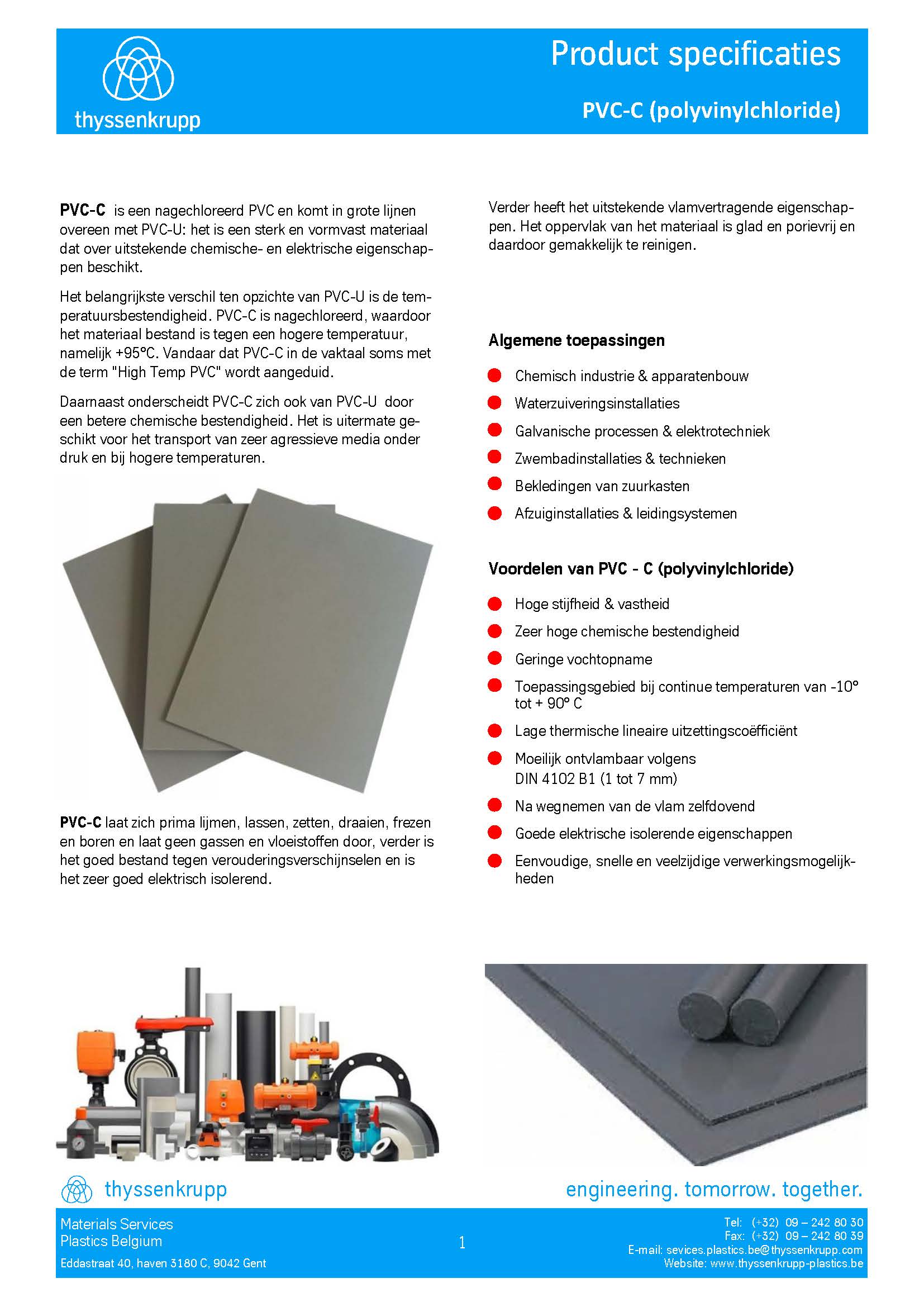 PVC-C staf